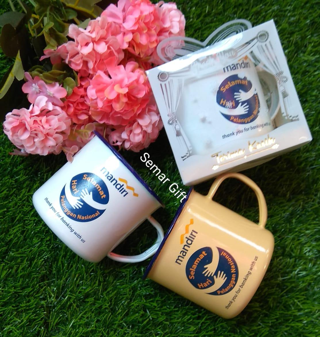 Gelas Enamel 7 cm Sablon Warna Kemas Mika | Lazada Indonesia