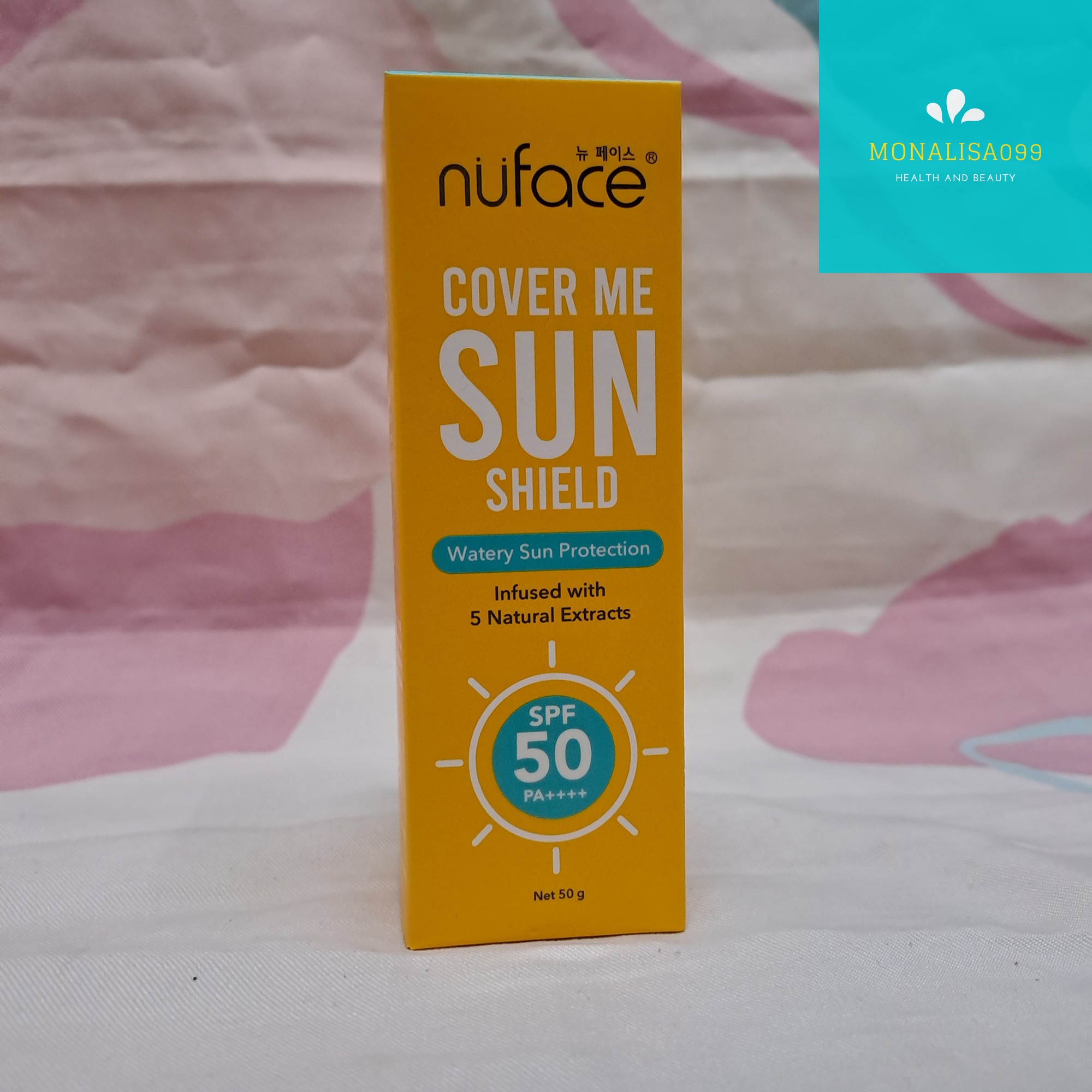 Nuface Cover Me Sun Shield SPF 30 PA+++ 50gr/Nu face Sun Protect Cream ...