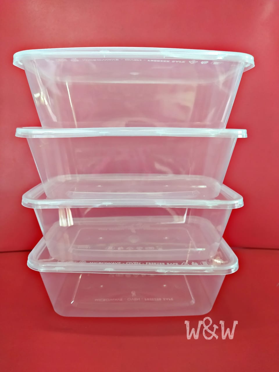 Thinwall Rectangle 750 ML / Kotak Makan Plastik 750ML - ISI 50pcs ...