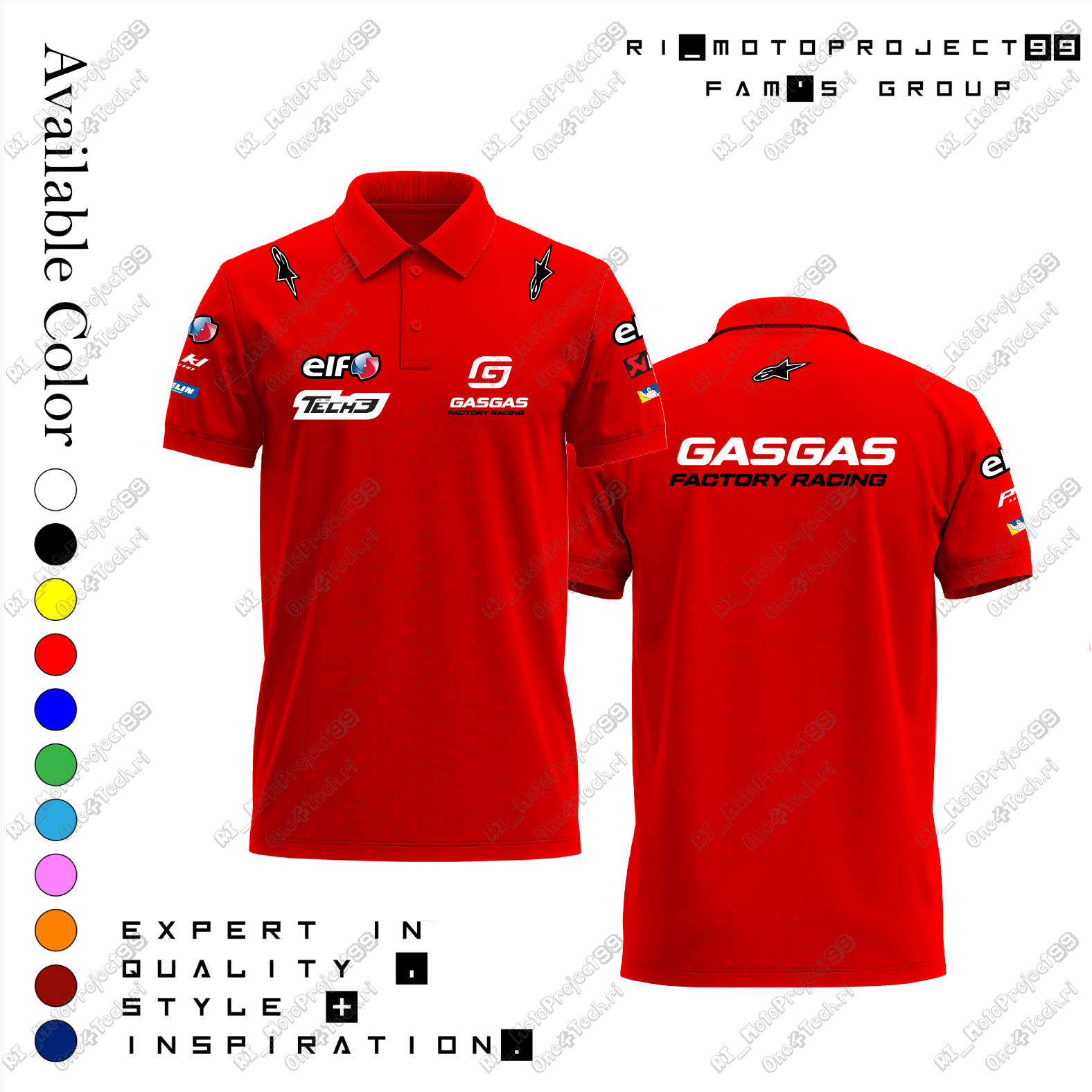 Tshirt Baju Polo Kerah Team Official Tech3 Racing MotoGP 2023 High ...