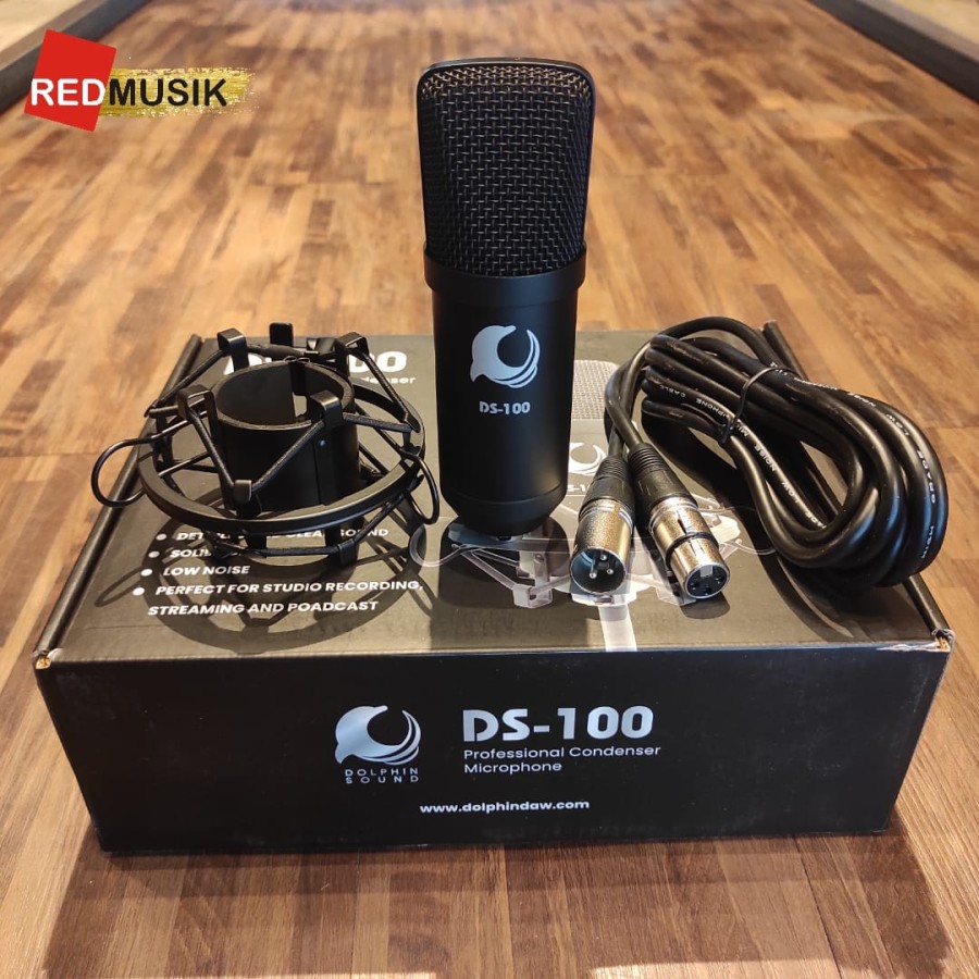 Microphone Condenser Dolphin DS-100 DS100 Mic Dolphin DS 100 | Lazada ...