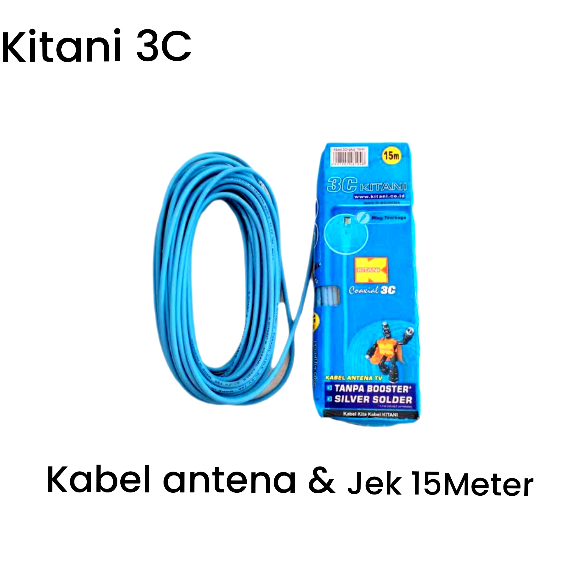 KABEL ANTENA & JEK KITANI 3C 15METER | Lazada Indonesia