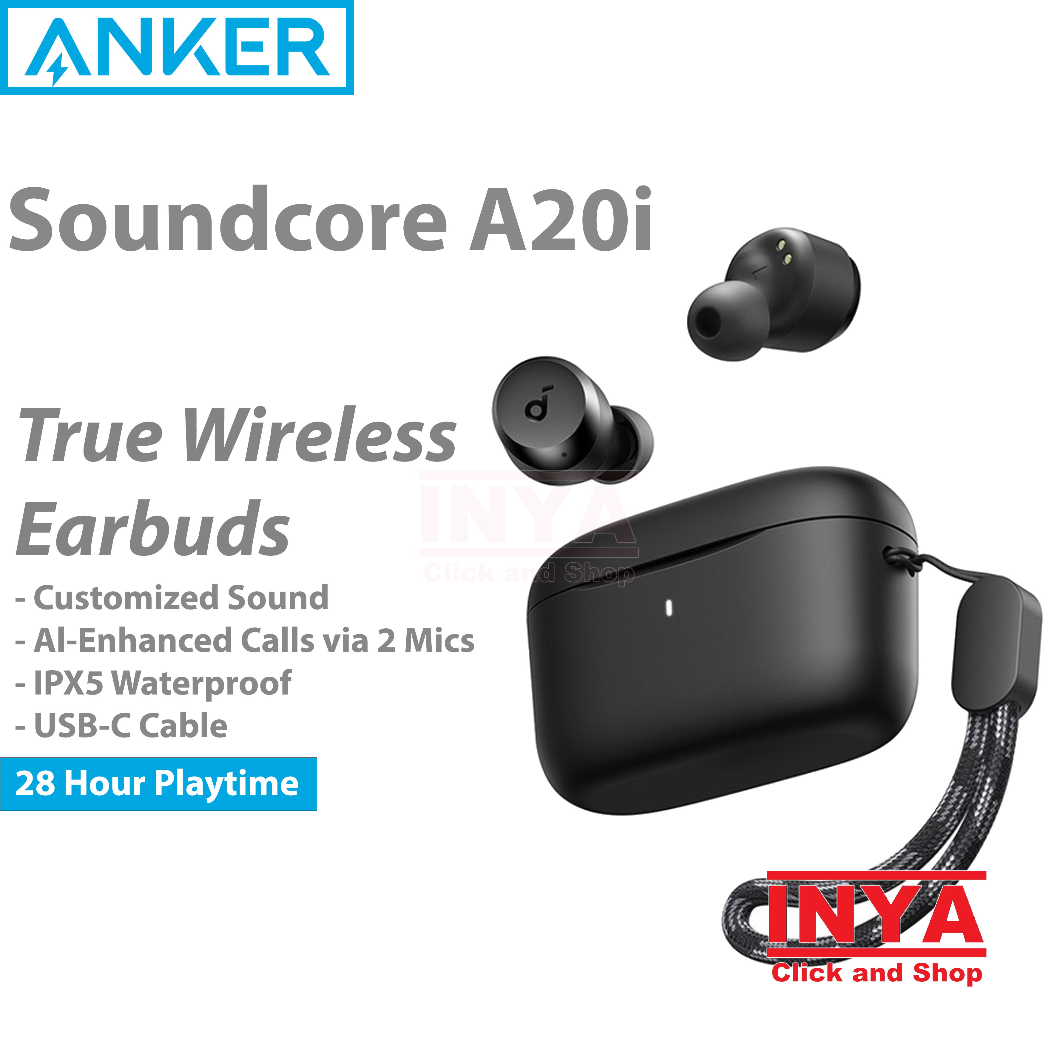 Soundcore by Anker A20i True Wireless Earbuds TWS Black - Headset ...