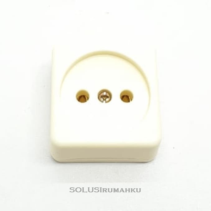 LOYAL Stop Kontak Tipis 1 Lubang / Terminal Kuningan Colokan Listrik ...