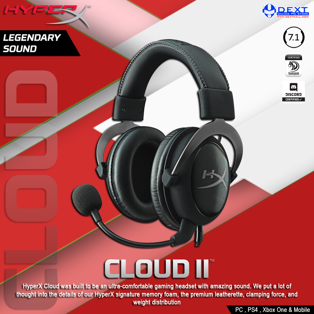 HyperX Cloud II Gun Metal Gaming Headset | Lazada Indonesia