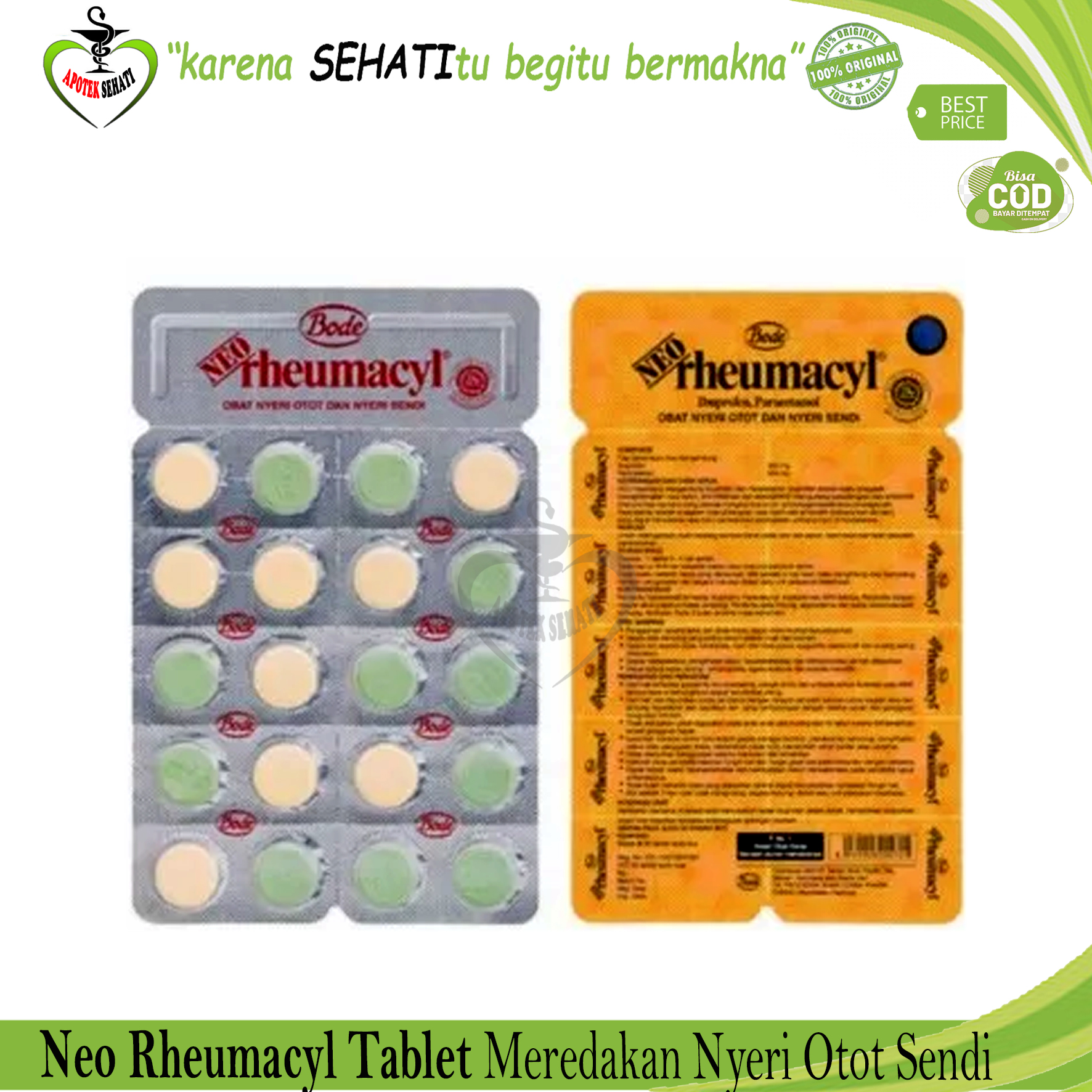 NEO RHEUMACYL 20 TABLET / REMASIL / OBAT NYERI OTOT DAN SENDI | Lazada ...