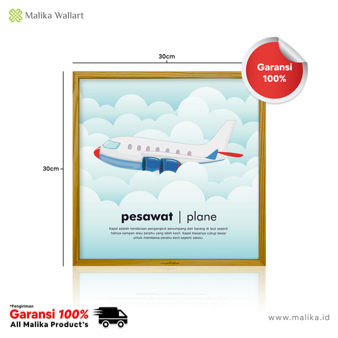 Infografis Pesawat ukuran 30x30 Cm dengan konsep ruang minimalis ...