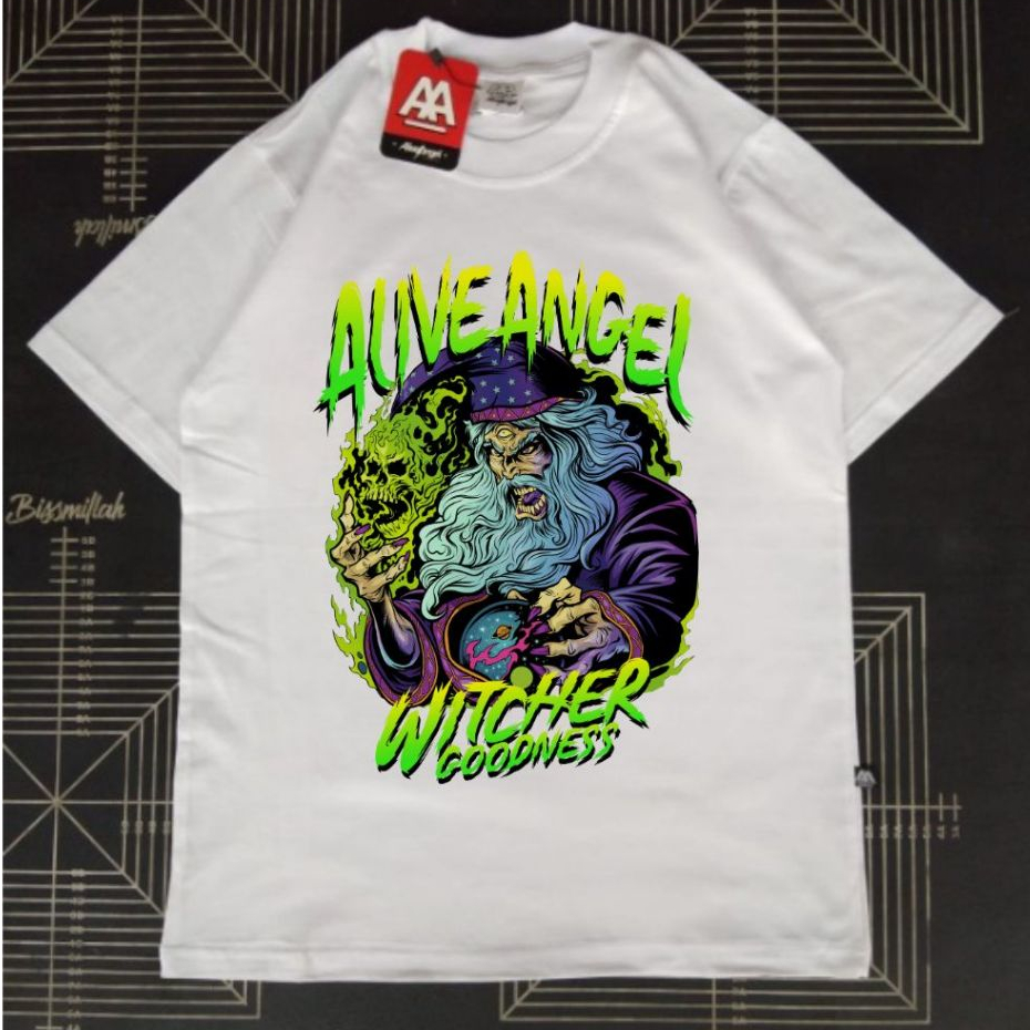 Kaos Vintage The Witcher - T-shirt Vintage - Baju Oversize - Pria ...