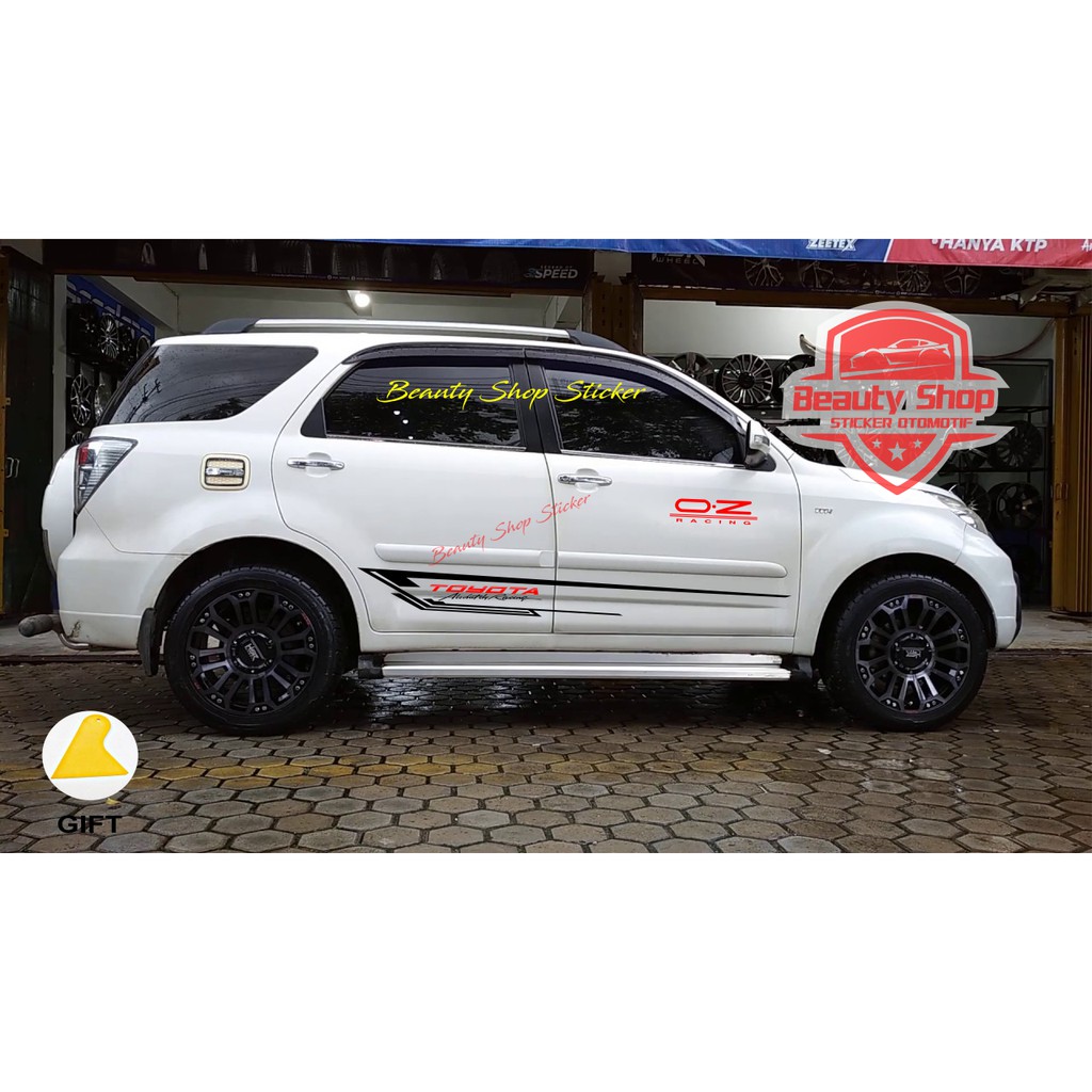 STIKER RUSH STICKER CUTTING MOBIL TOYOTA RUSH ABSOLUT RACING LIST BODY ...