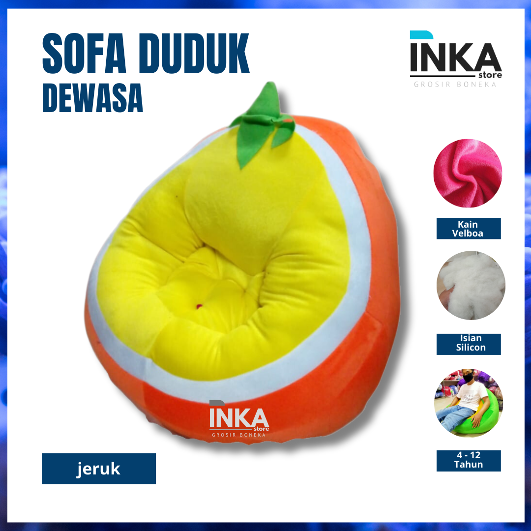SOFA BUAH DAN SOFA KARAKTER DEWASA / BONEKA SOFA BUAH DAN KARAKTER ...