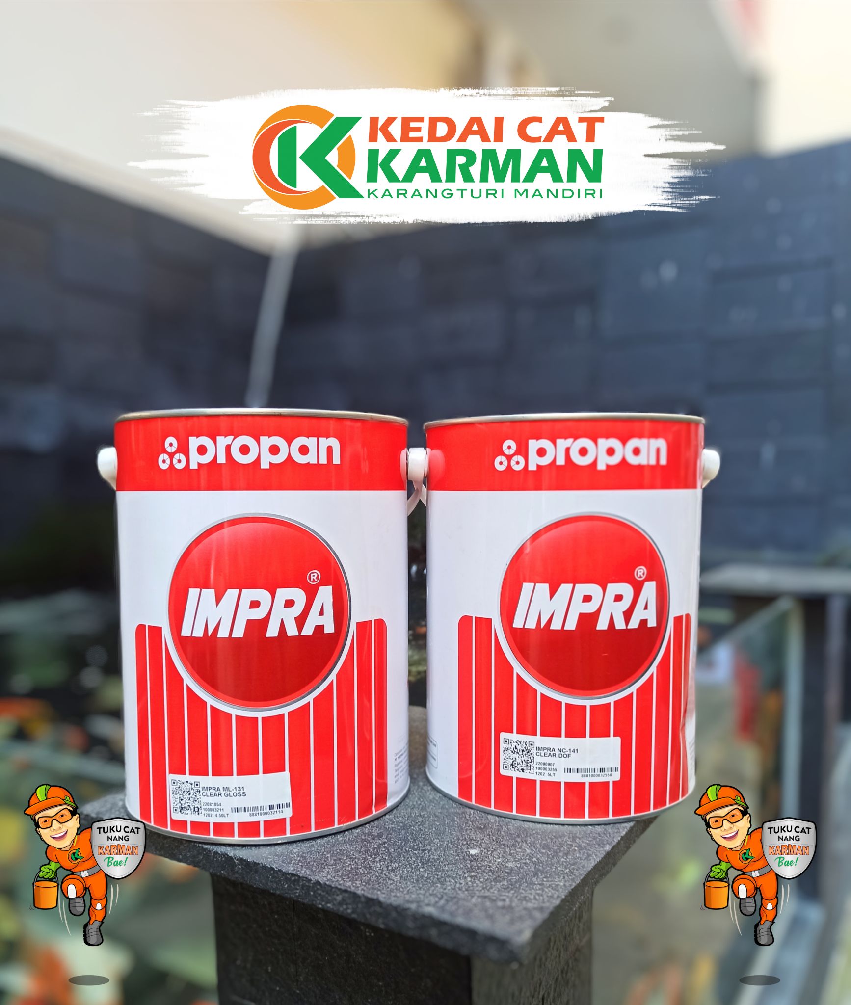 CAT PROPAN IMPRA MELAMINE CLEAR ML-131 5 LITER + HARDENER - MELAMIN ...