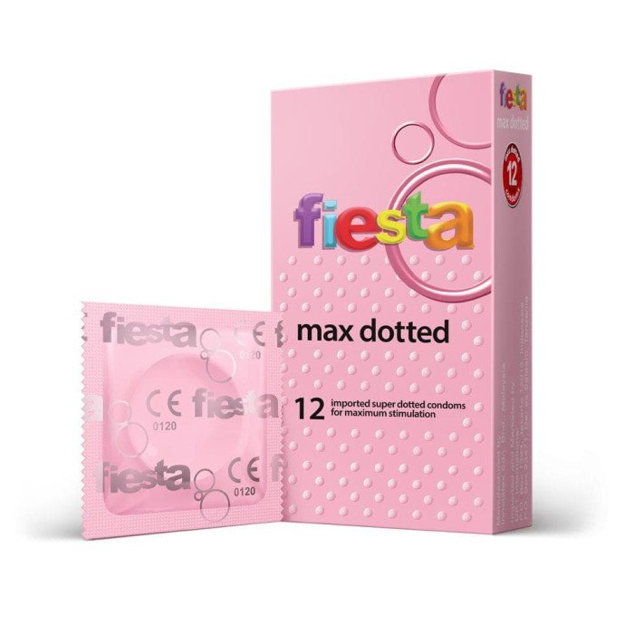 RH-( PRIVASI AMAN ) FIESTA Kondom Max Dotted isi 12 ORIGINAL KONDOM PRIA | Lazada Indonesia