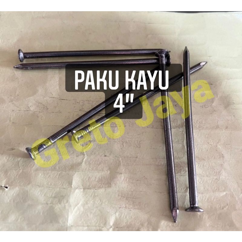 ( 4 ) Paku Kayu 10cm 10 cm Biasa 4 inch in inc | Lazada Indonesia