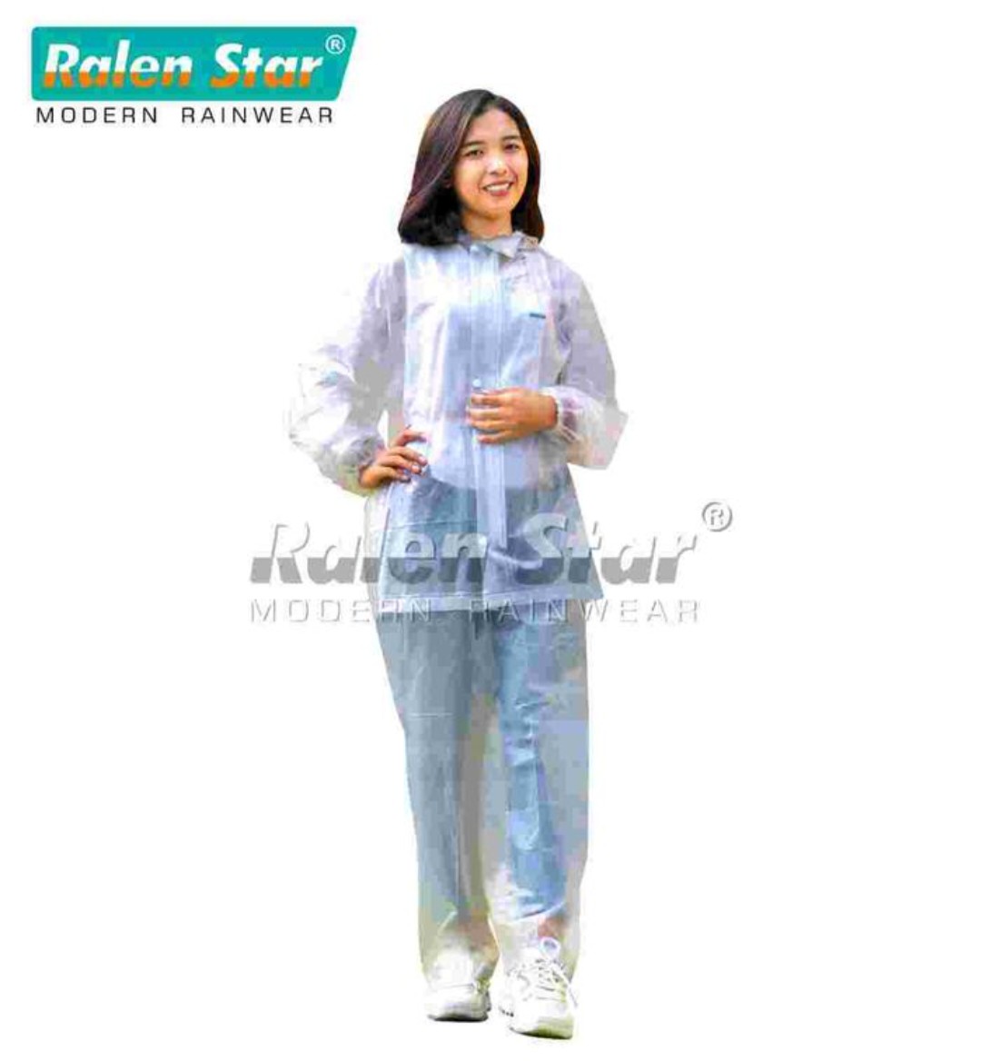 Mantel Jas Hujan Bening Transparan Tebal / Tampil Keren Disaat Hujan ...