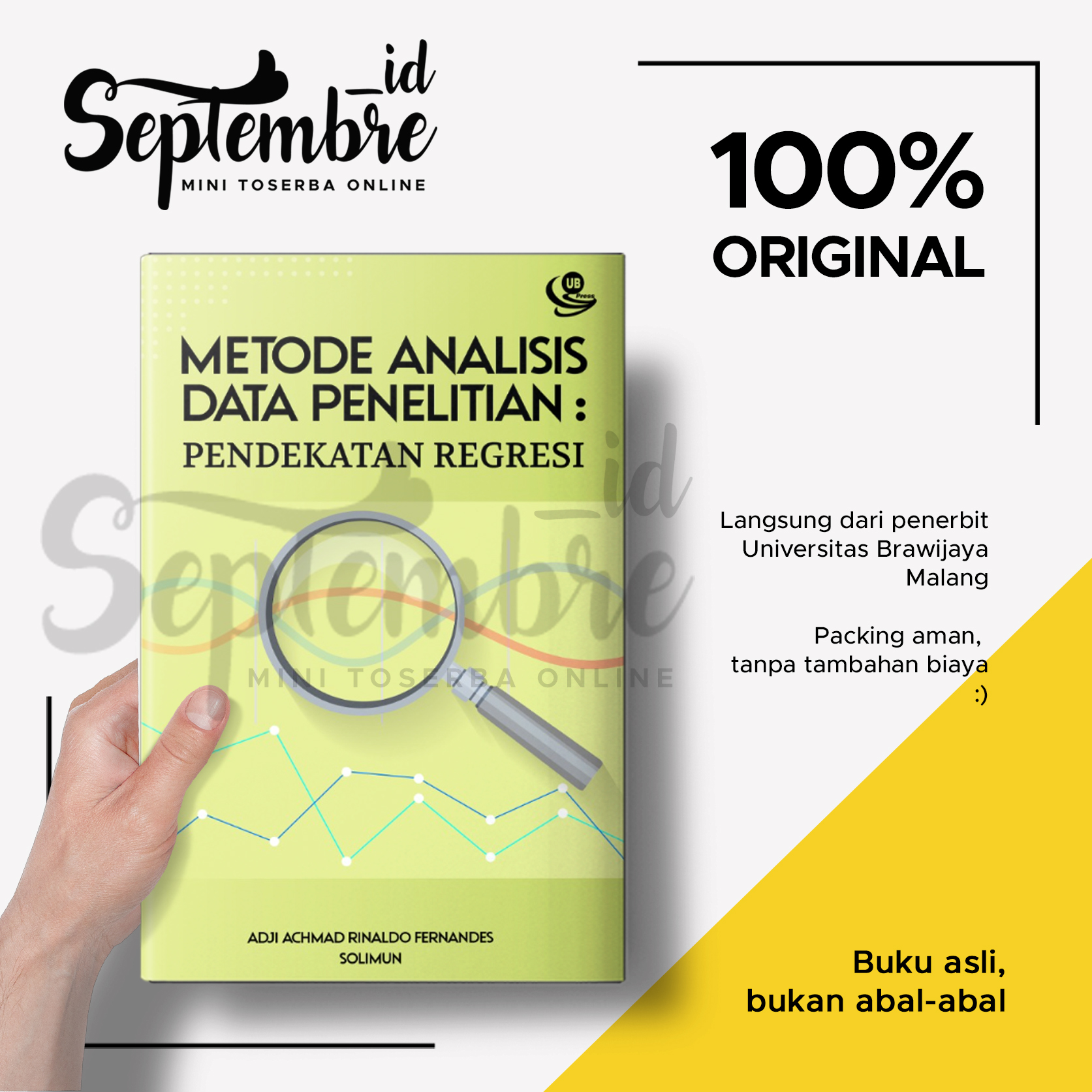Buku Original Metode Analisis Data Penelitian - UB Press | Lazada Indonesia