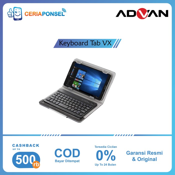 Spesial Advan Keyboard Tab Vx 10.4 Case Keyboard Bluetooth Casing Cover ...