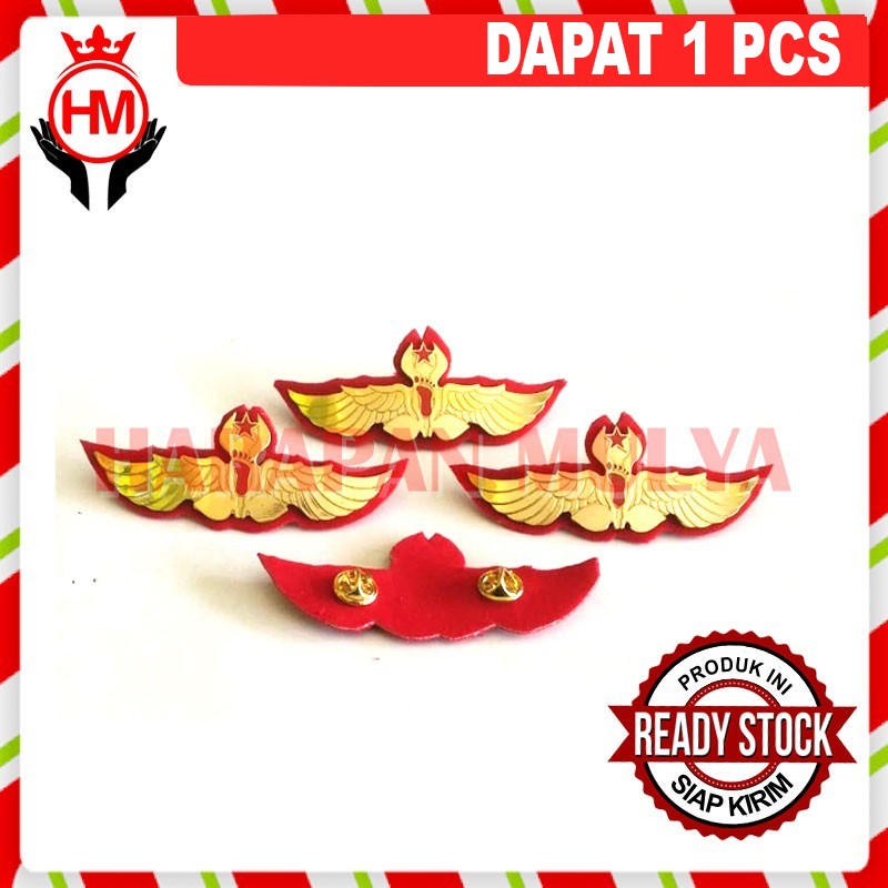 Lencana Wing Tapak Merah Pramuka - Wing Tapak Tilas Merah - HM | Lazada ...