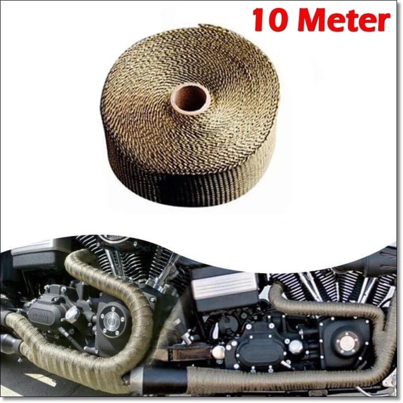 Exhaust Wrap Pelindung Panas Knalpot Universal atau Lakban Anti Panas ...