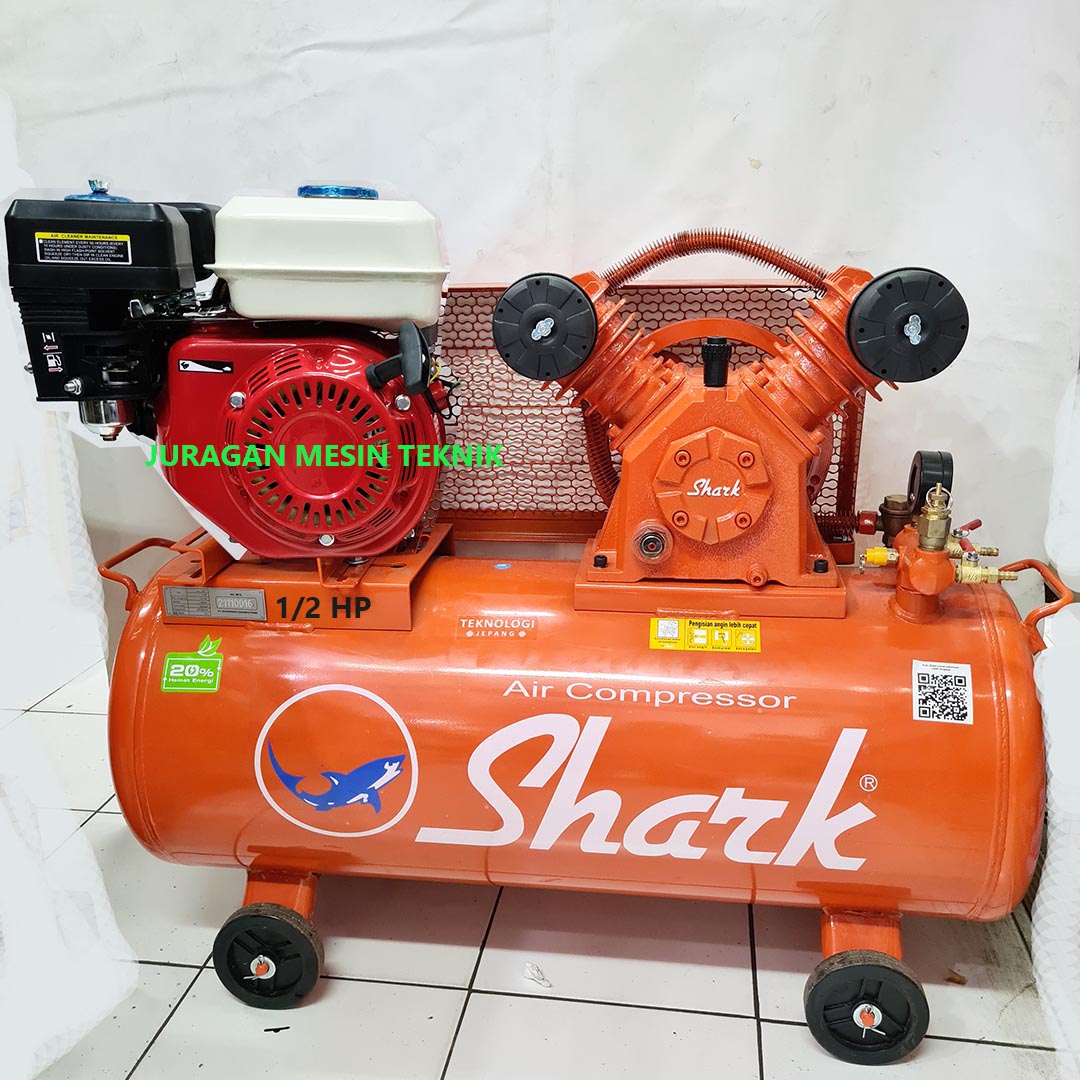 Mesin Kompresor Bensin Shark 1/2HP & Mesin Penggerak GX160 | Lazada Indonesia
