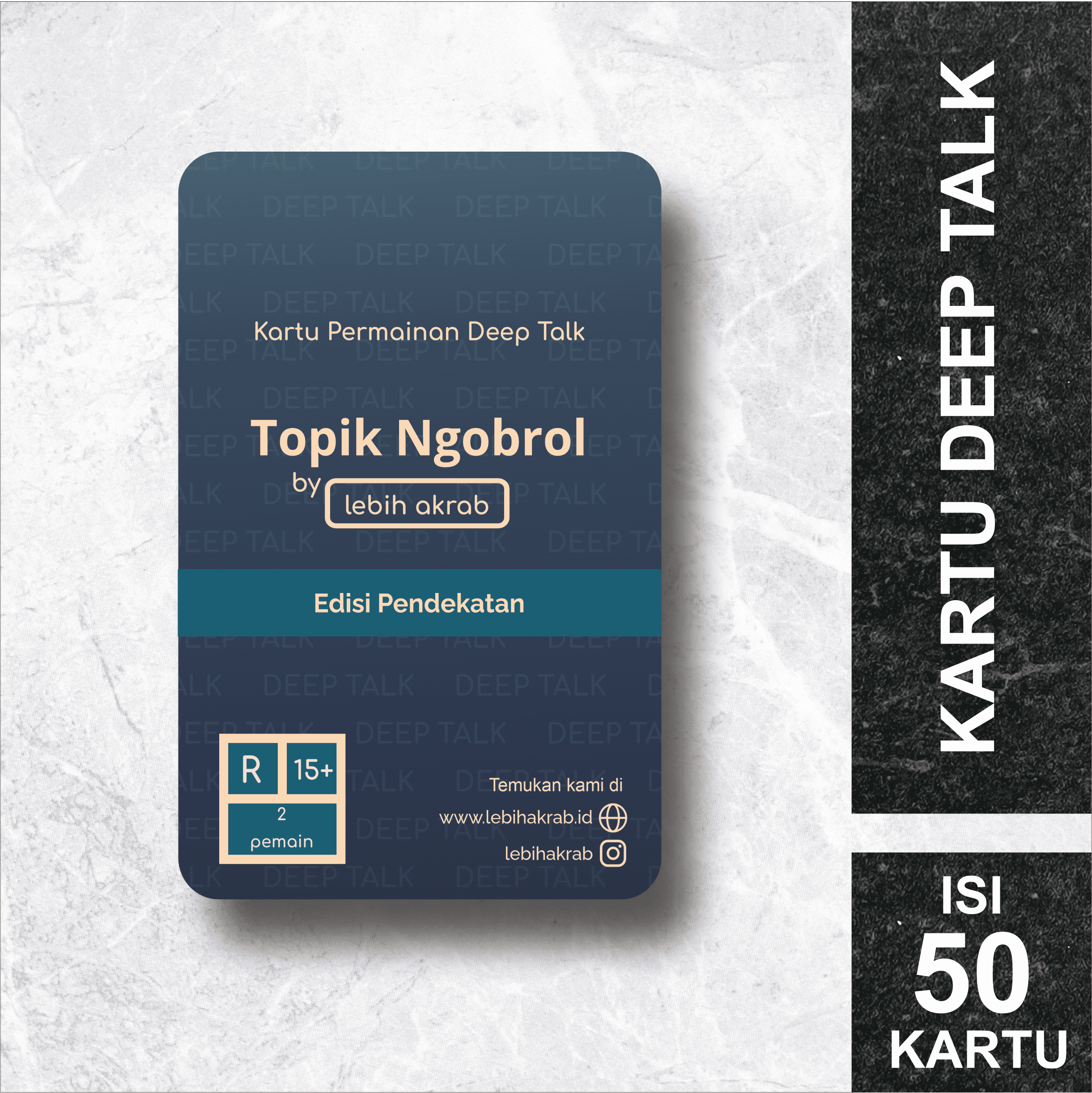 Permainan Kartu Deep Talk Topik Ngobrol Lebih Akrab - Edisi Pendekatan ...