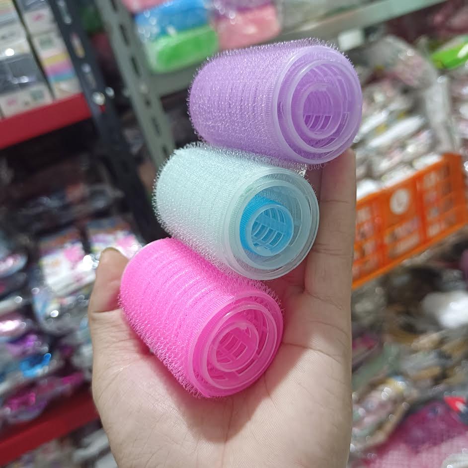 1SET 3 UKURAN ROLL RAMBUT TEMPEL 3IN 1 / HAIR CURLER ROLL RAMBUT ...