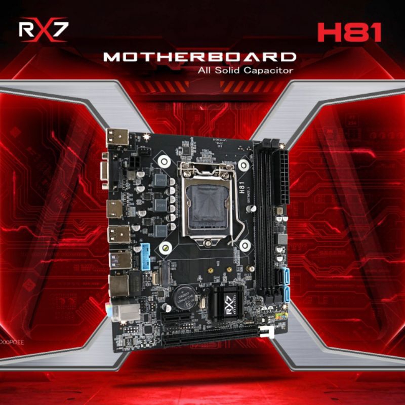 Motherboard RX7 H81 LGA 1150 DDR3 Mainboard H81 SUPPORT NVME | Lazada ...