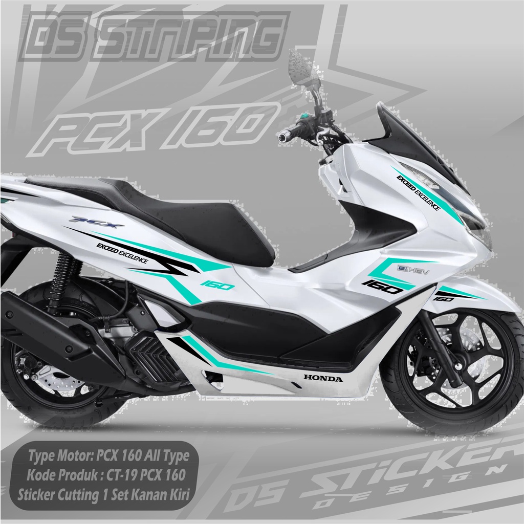 CT-19 Cutting Sticker PCX 160 Simpel Variasi Kating Stiker OS Stiker ...