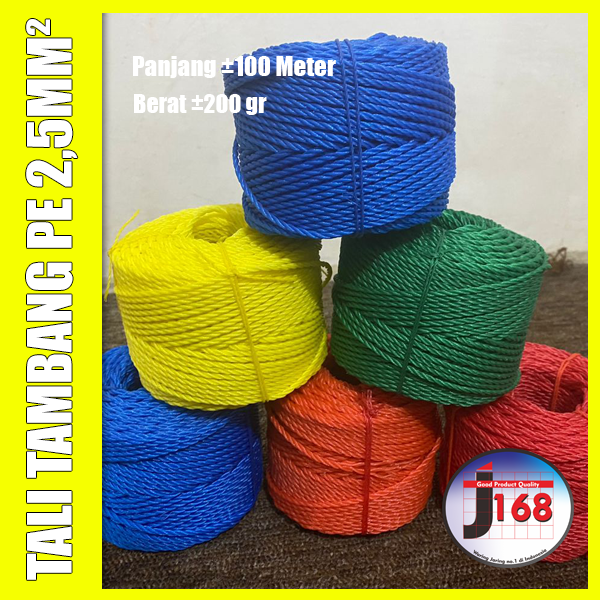 Tali Tambang Pe 2 5mm Tali Layangan Tali Nylon Tali Tampar Ukuran 2 5