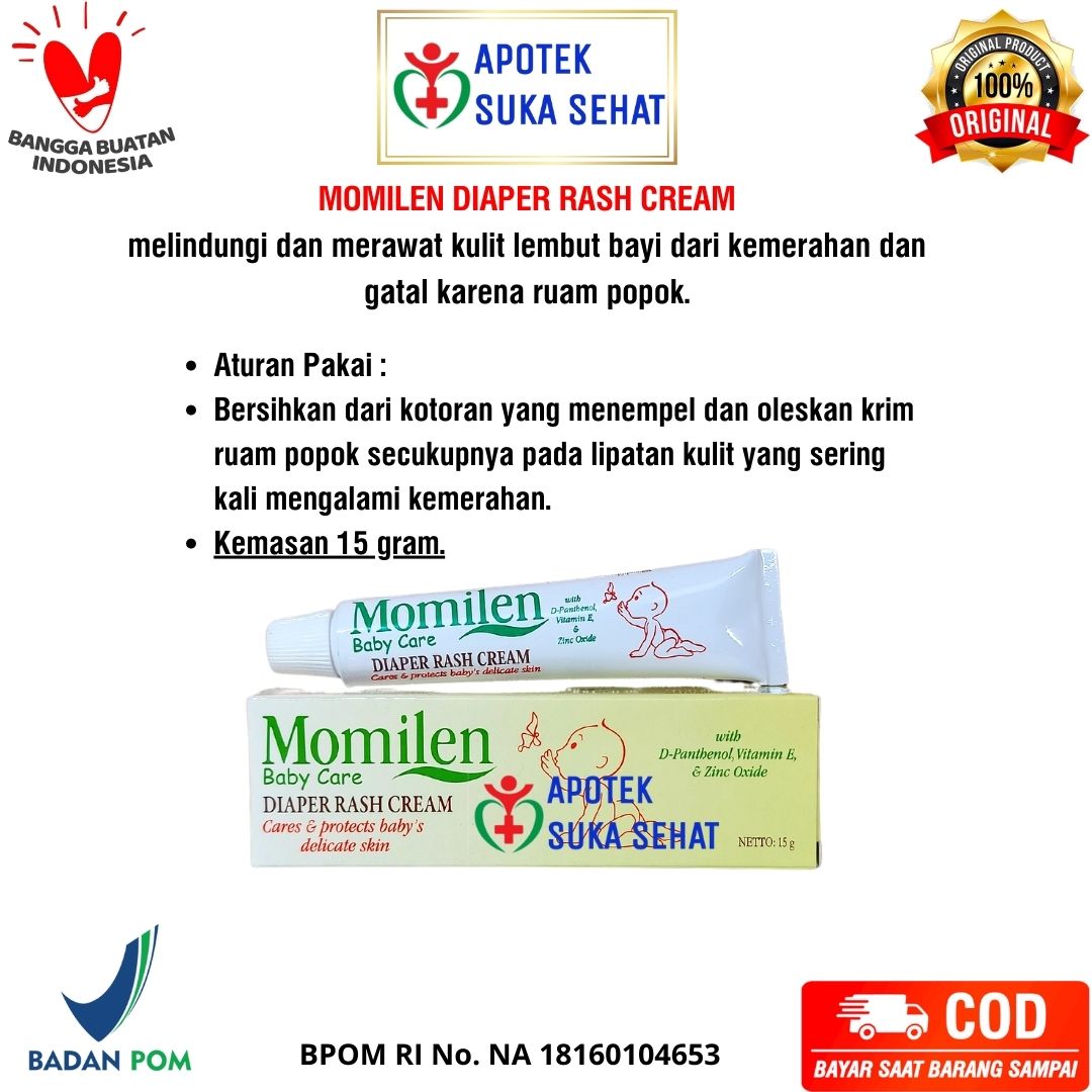MOMILEN DIAPER RASH CREAM 15 GRAM | Lazada Indonesia