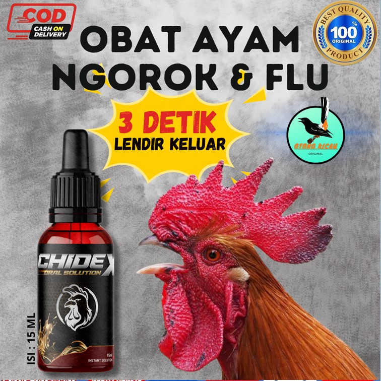 CHIDEX Obat Ayam Ngorok Pilek Flu Obat Penyakit Pernafasan AI CRD SNOT | Lazada Indonesia