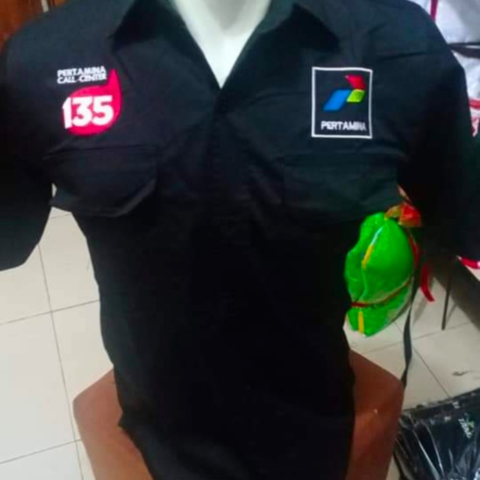 Gratis Ongkir baju kemeja seragam spbu kantor pertamina pertamax call ...