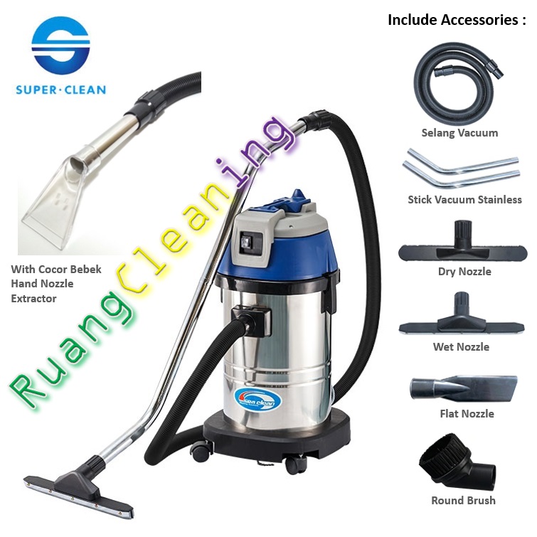 Vacuum Cleaner 30Liter Wet and Dry with Cocor Bebek Stick Vacuum ...