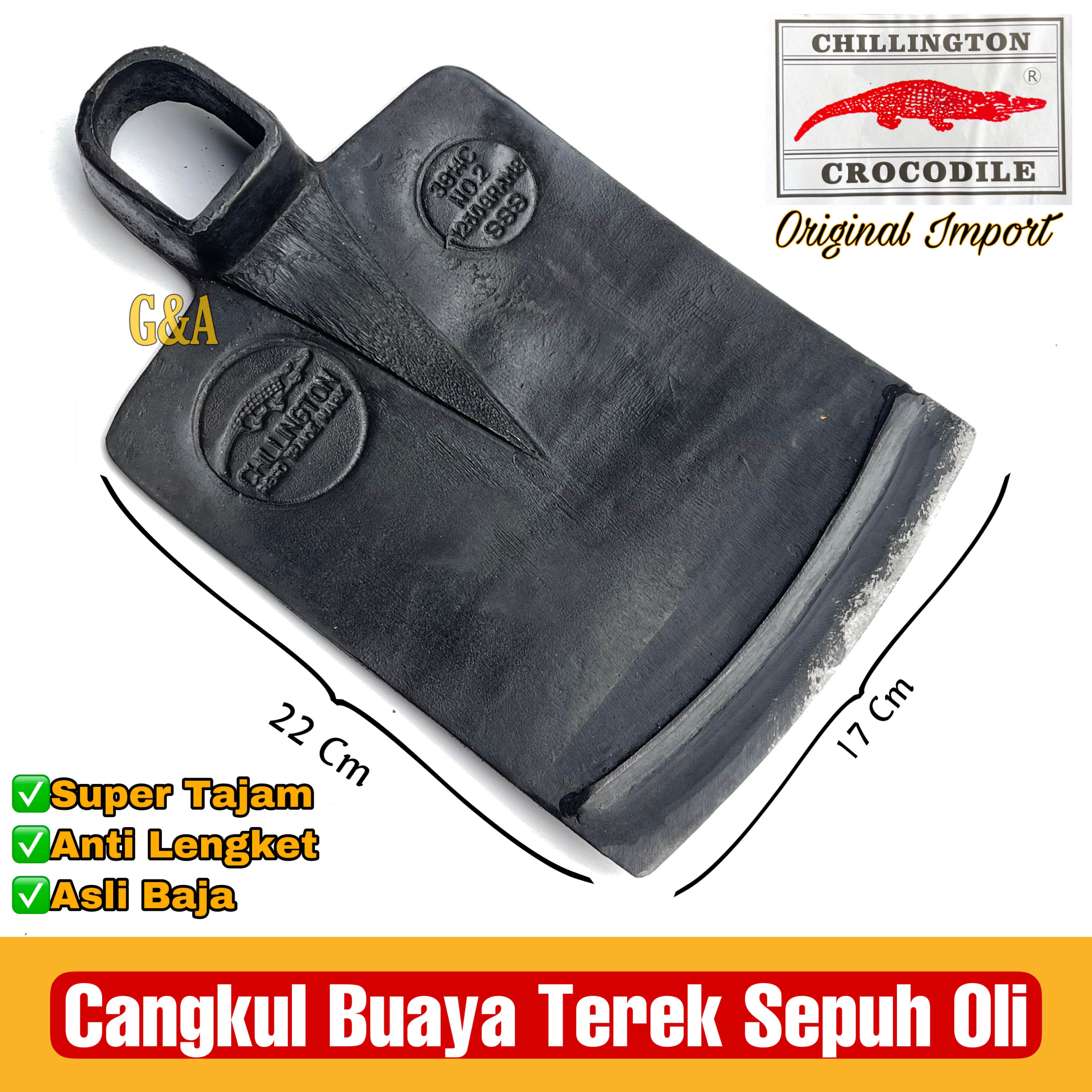 cangkul cap buaya asli - pacul baja asli di proses terek dan sepuh ...