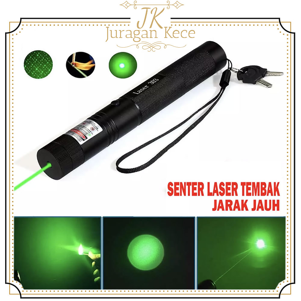 JUKE Green Laser Pointer 303 Rechargeable Senter Sinar Laser Hijau ...