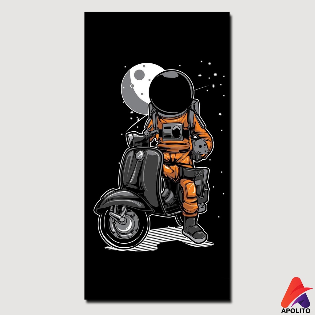 APOLITO (15X30 CM) HIASAN DINDING ASTRONAUT VESPA GOKIL (15X30 CM) WALL ...