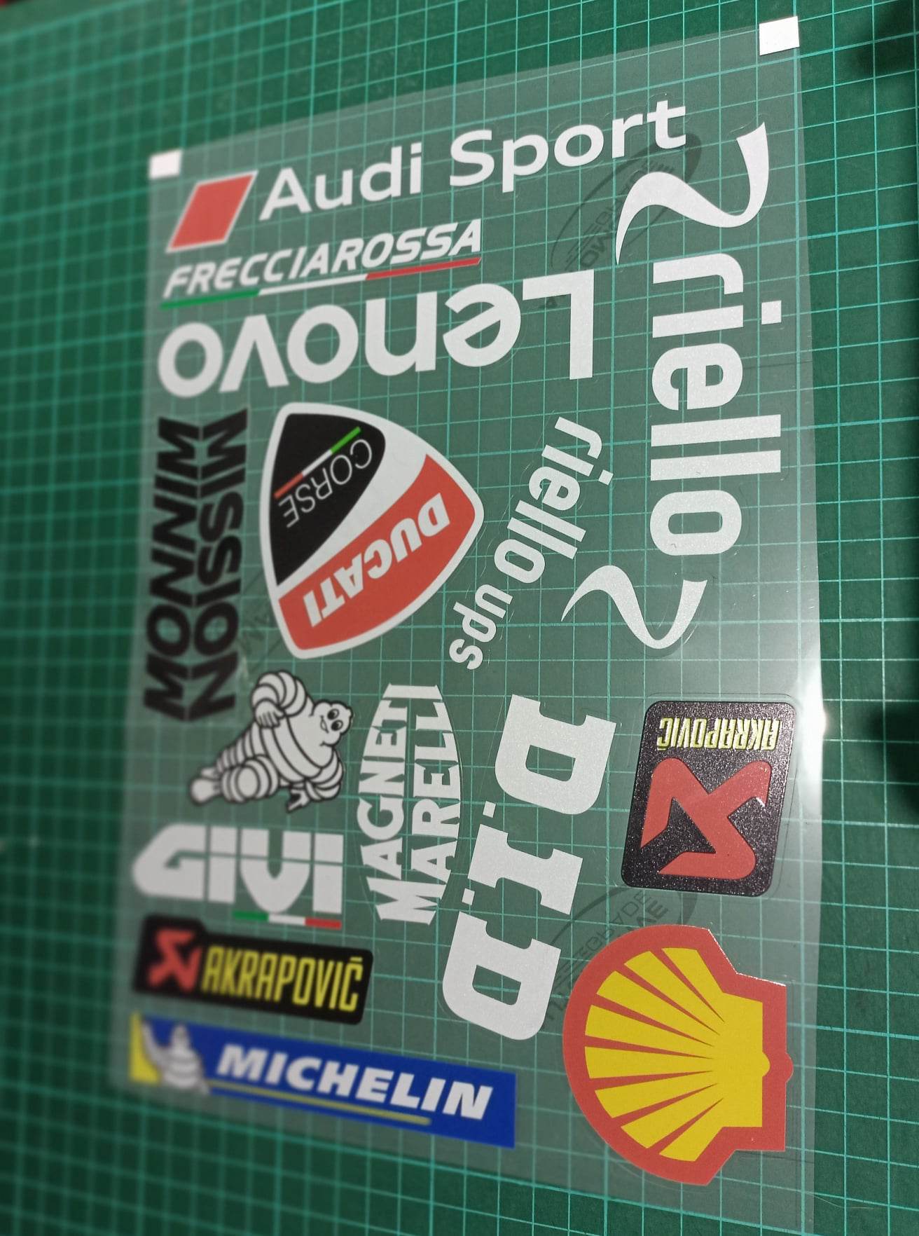 STIKER SPONSOR MOTOGP / STICKER PACK MOTO GP / STICKER TRANSPARANT UV ...