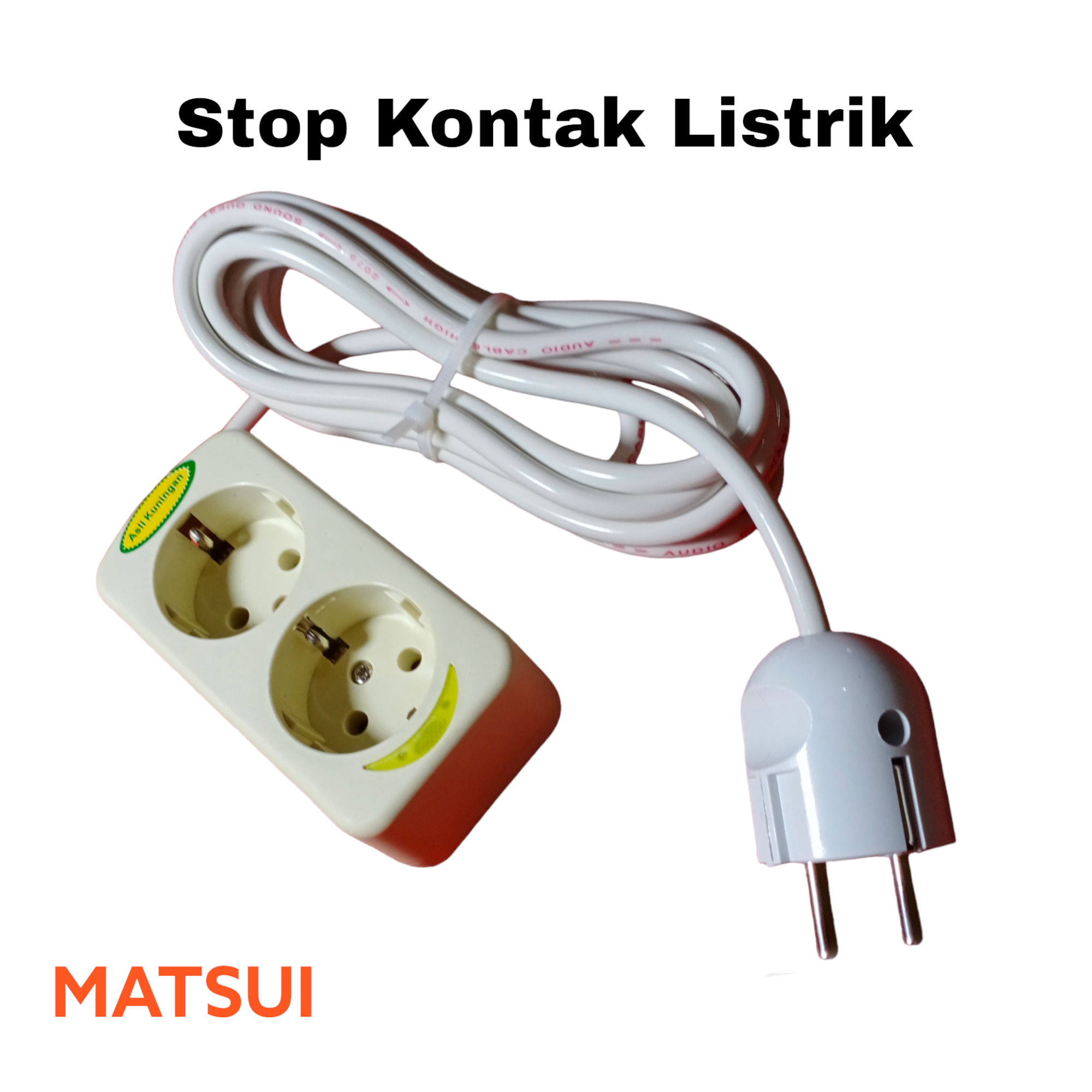 Stop Kontak Listrik MATSUI 1 / 2 / 3 / 4 / 5 Lubang + Panjang Kabel 3 ...