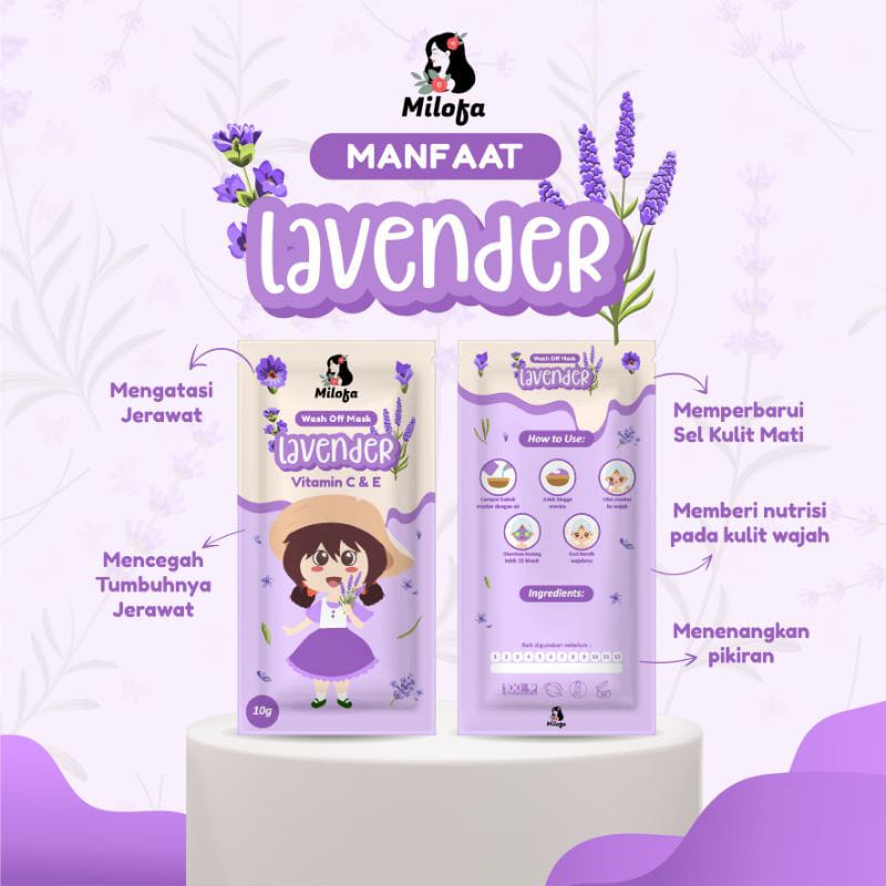 Masker Wajah Organik MILOFA Face Mask 10Gr Bubuk Powder Original BPOM ...