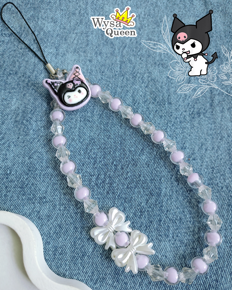 Phone strap Sanrio Kuromi Handmade Manik -manik | Lazada Indonesia