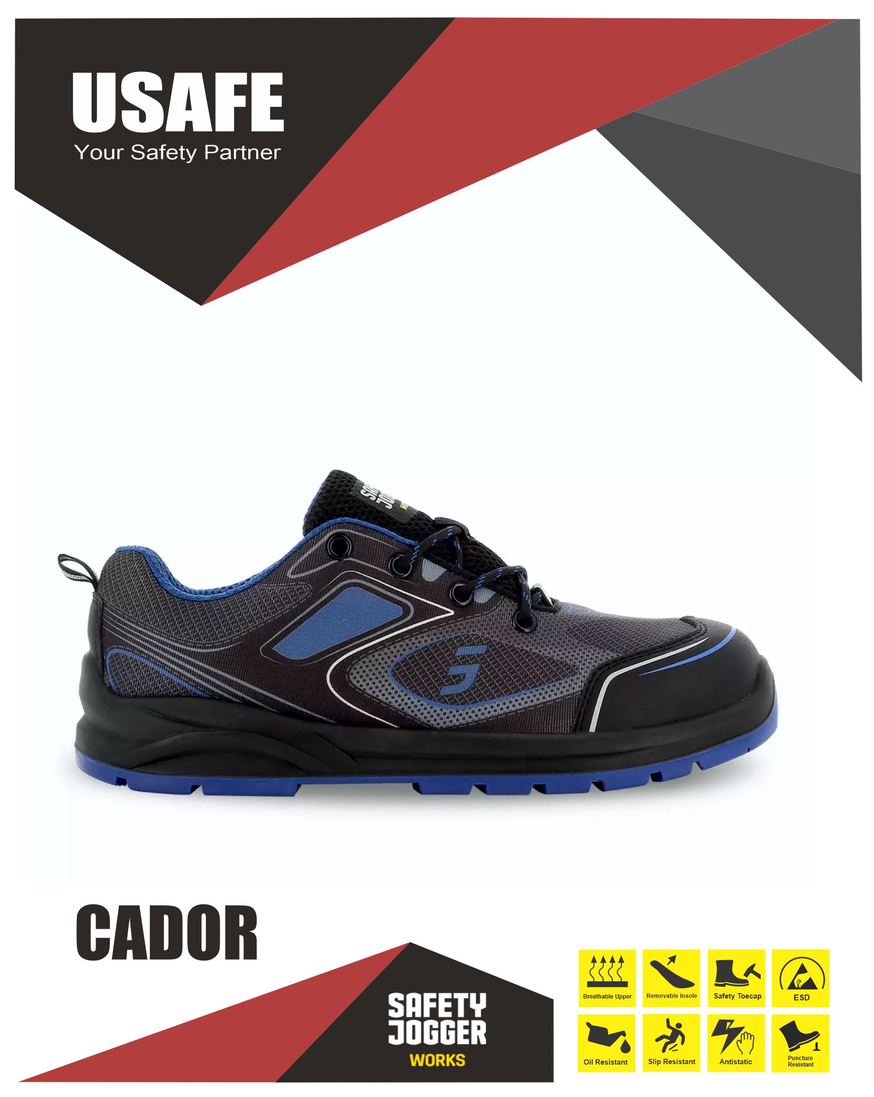 Sepatu Safety Jogger Cador Blue | Lazada Indonesia
