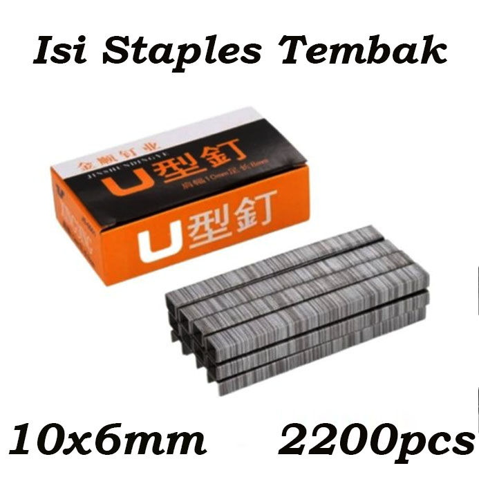 Isi Stepler Tembak Steples Gun Tecker - Isi Staples Tembak 10mm x 6mm ...