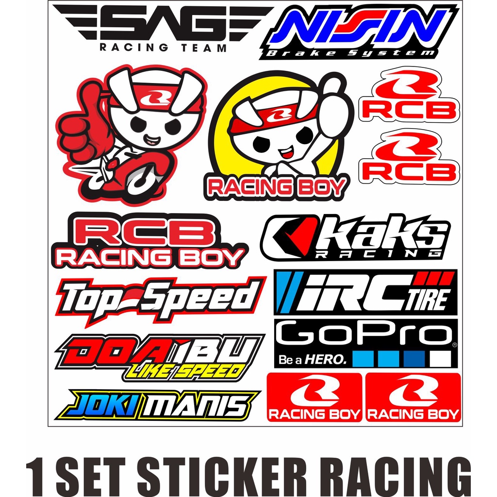STIKER VARIASI / STIKER MOTIF STICKER RACING VARIASI/STICKER ALL MOTOR ...