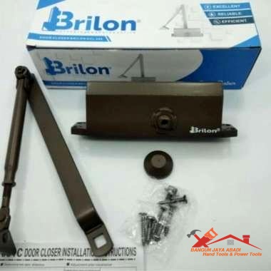 Door Closer Engsel Pegas Hidrolik Penutup Rumah Brilon Brown / Coklat ...