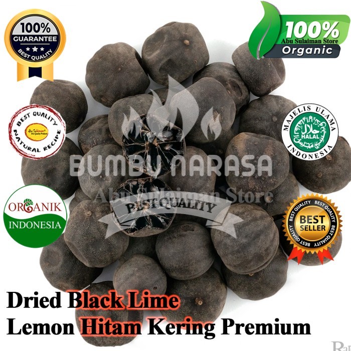 Rempah Lemon Hitam 50 gr / Dried Black Lime / Loomi / ليمون مجفف Enak ...