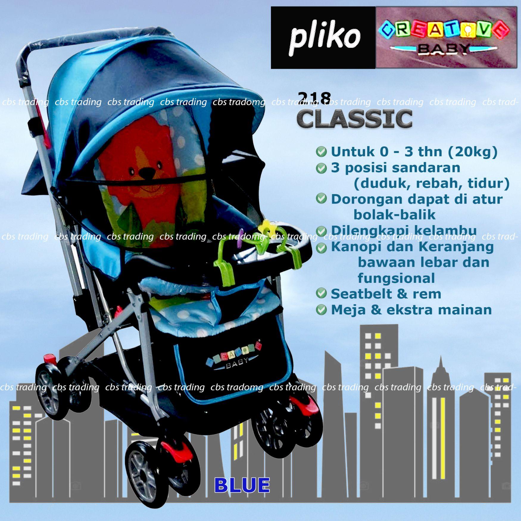 BELI Pliko PK268 Grande 2in1 Baby Stroller Kereta Dorong Bayi & Ayunan ...