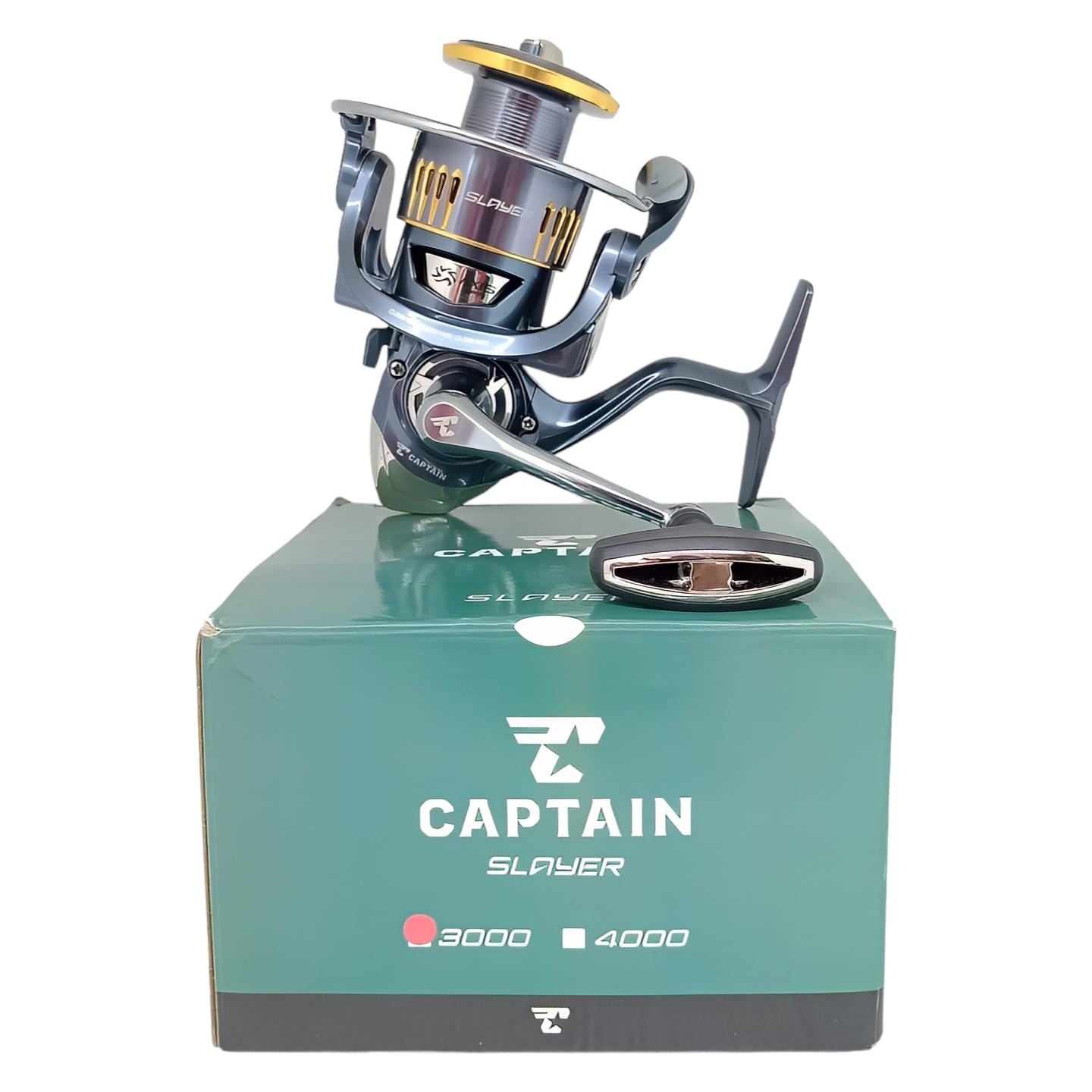 Reel Pancing Captain Slayer Power Handle Ukuran 1000-3000 BB 6+1 Ratio ...