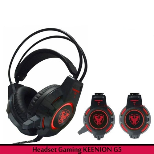 Gaming Headset Keenion G5 Headphone with Mic Dragon EarHousing Design ...
