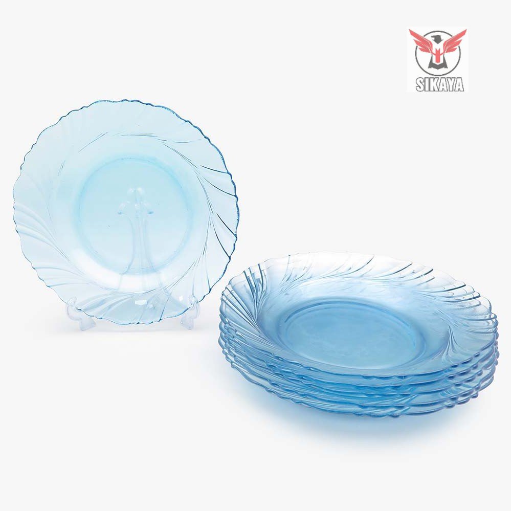 1 lusin piring makan kaca murah isi 12 pcs | Lazada Indonesia