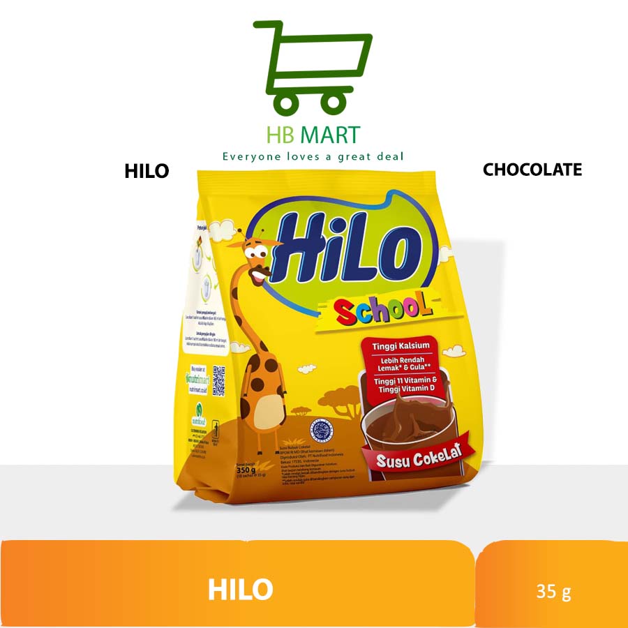 HiLo School Chocolate Gusset 8G 10 SCT (350gr) - Susu Tinggi Kalsium ...