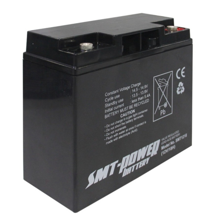 Baterai UPS SMT1218 12V 18AH 2HR SMTPOWER SMT POWER SAMOTO Battery Aki ...